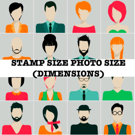 Stamp Size Photo Size(Dimensions) in Pixels,Inches, CM(Photoshop, etc)